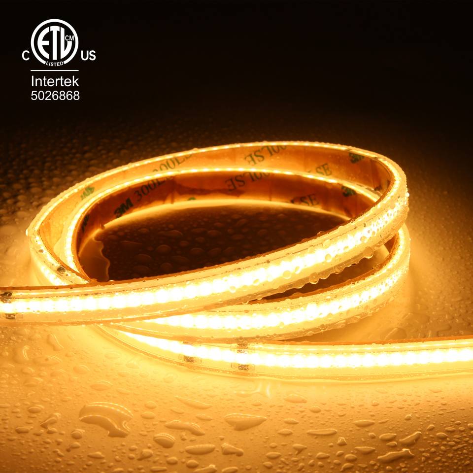 High Voltage LED COB Strip - 10m, 50m, 100m IP67 Waterproof