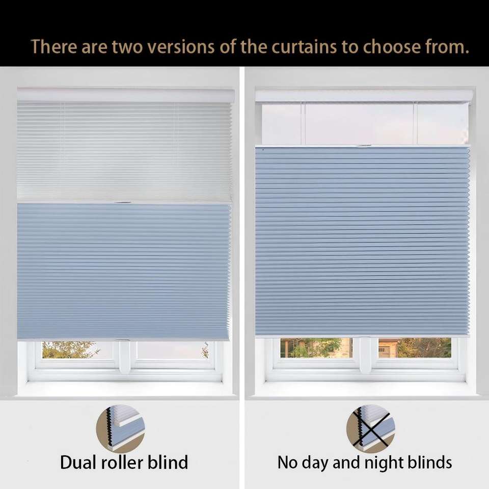 Motorized Day and Night Honeycomb Blinds Electric Top Down Bottom up ...