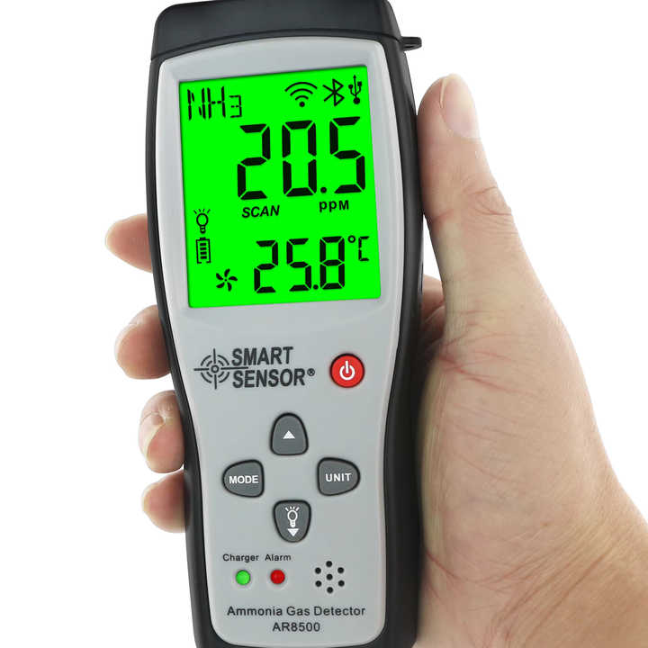 AR8500 Handheld Ammonia Gas Detector Digital NH³ Gas Tester 0-100PPM ...