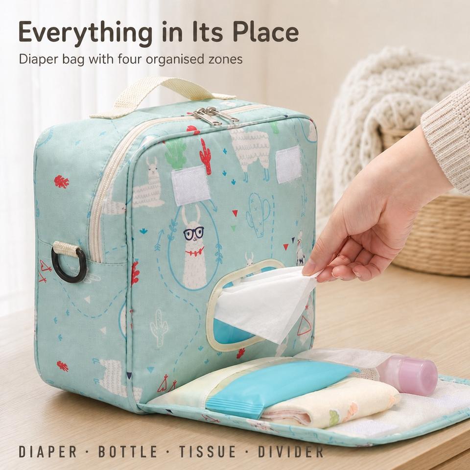 CUSTOM OEM ODM PRIVATE LABEL DIAPER BAG NYLON WATER RESISTANT PRINTED ...
