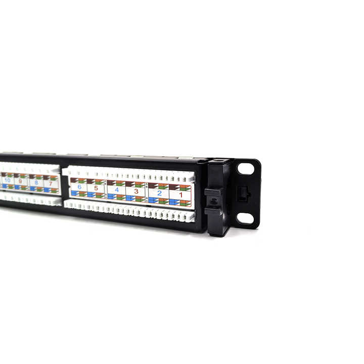 1U 24 Ports LAN Network Rack Cat6 UTP Patch Panel with Bracket| Alibaba.com