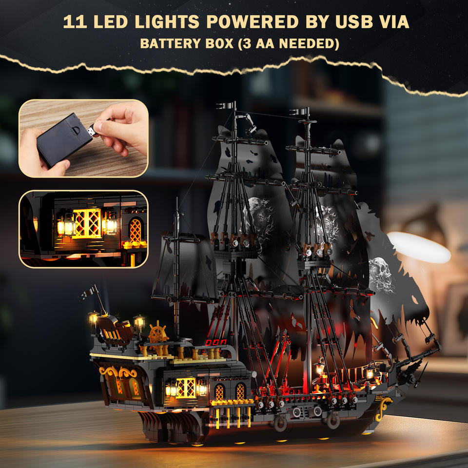 Black Pearl Modern Buildings ABS Plastic Educational Building Block Set ...