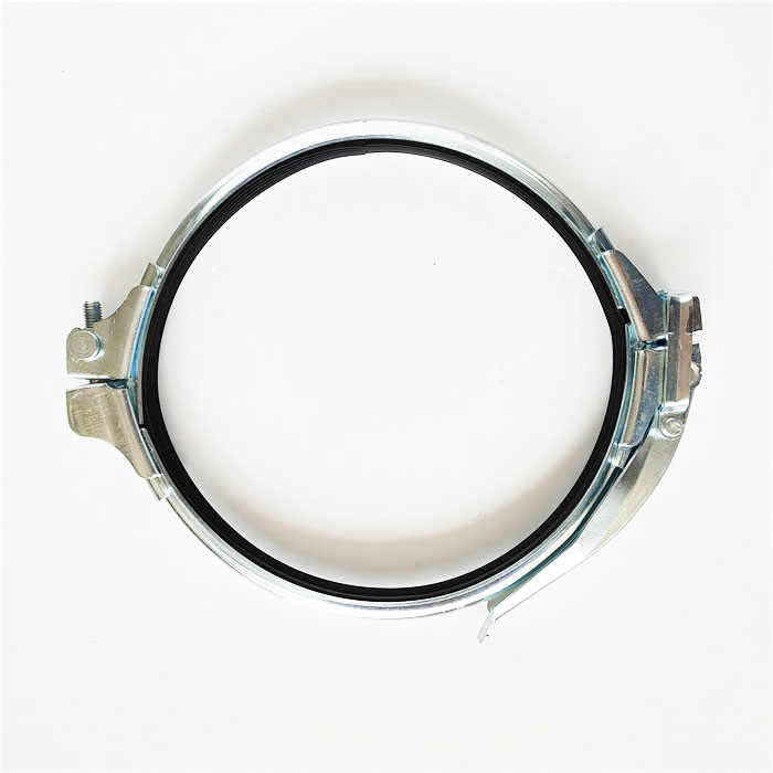 200mm Heavy Duty Clamp - Galvanized Steel Pipe Connectors