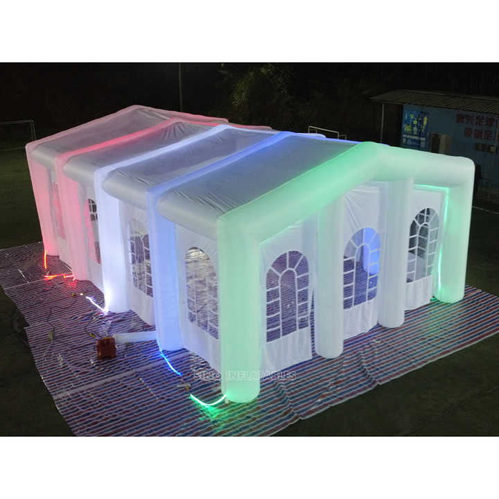 40x27.5ft Portable Blow up White Inflatable Night Club