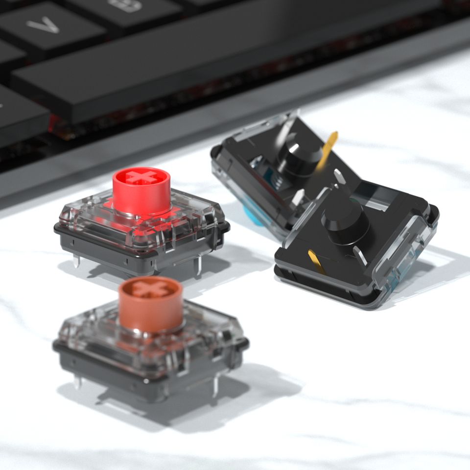 Kailh Keyboard Switches Silent 3Pin PG1353 Choc V2 Switch Tactile for ...