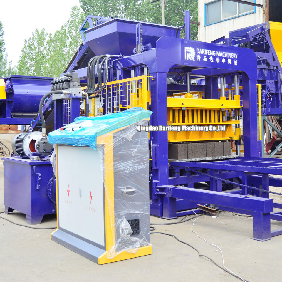 Qt8-15 Hydraulic Hollow Cement Brick Making Machine Cement Block Making ...