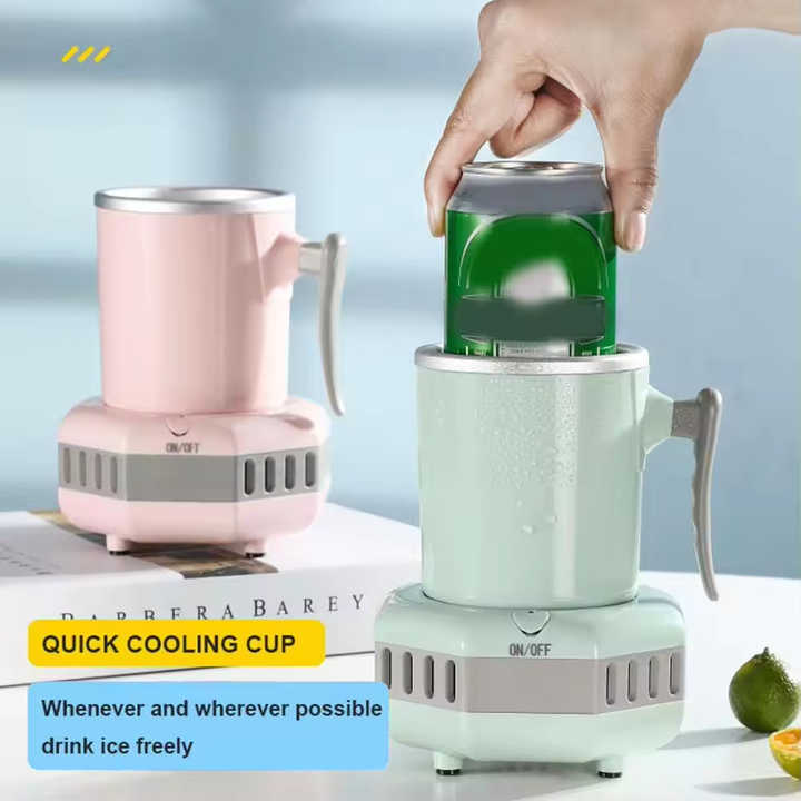 Mini Fridge Electric Drink Chiller Quick Cooling Cup Beer Juice Milk ...