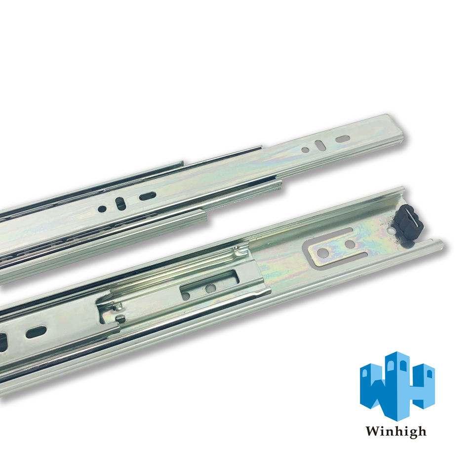 Cheaper Cupboard Slide 3 Fold 45mm Telescopic Ball Bearing Drawer ...