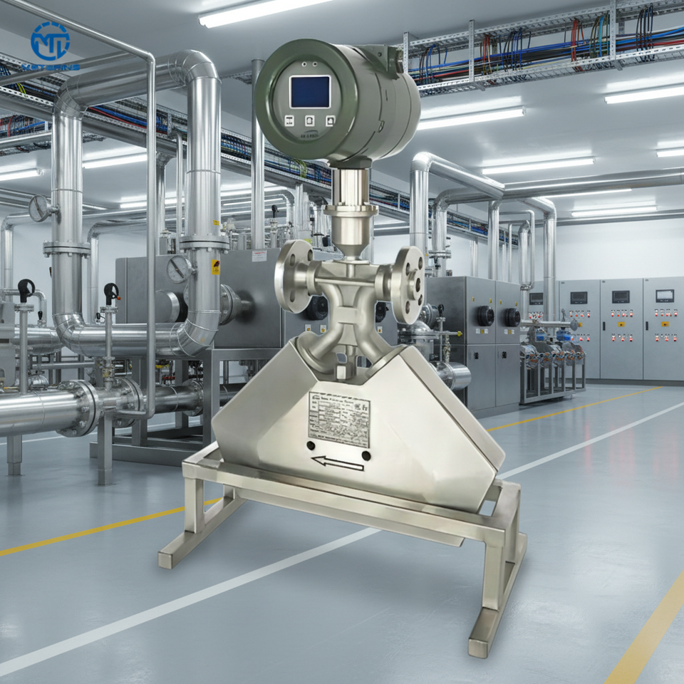 Coriolis Flow Meter with Tri-Clamp Connection 3A Sanitary Certified for ...