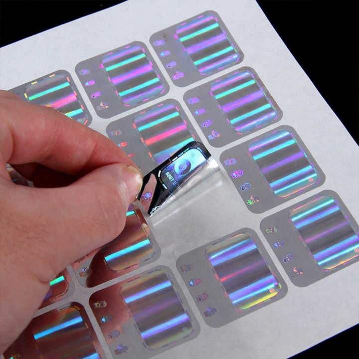 Custom Make 3D Spot Matt Holographic Security Foil Laser
