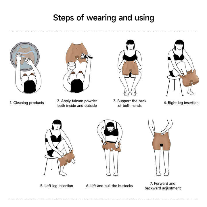 Silicone Model of Women Breast Form, Butt, and Hip Enhancer