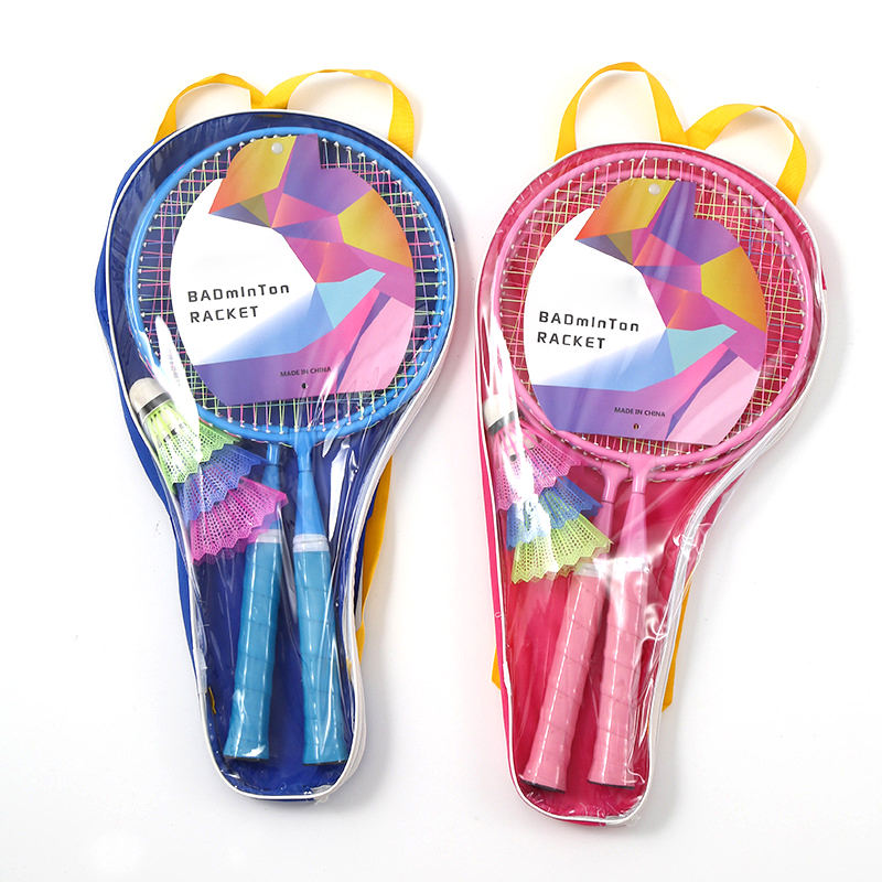 Sport Short Bat Portable Badminton Racket Set for Children Kids with ...