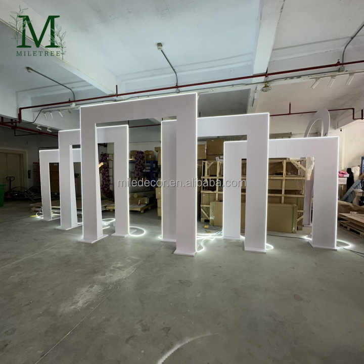 Hot Selling White PVC Arch Backdrop Luxury Events Wedding Stage Decor ...