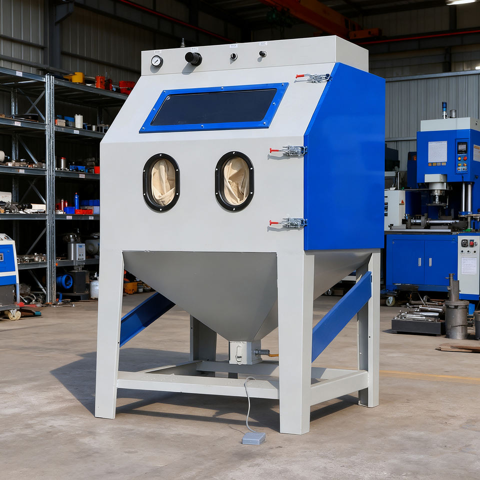 Wheel Manual Small Industrial Cabin Glass Blast Equipment Blasting ...
