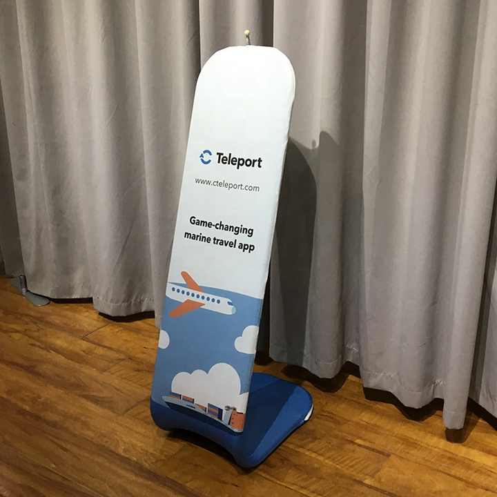 Exhibition Expo Fair Booth Curved Tube Stretch Spandex Banner Portable ...