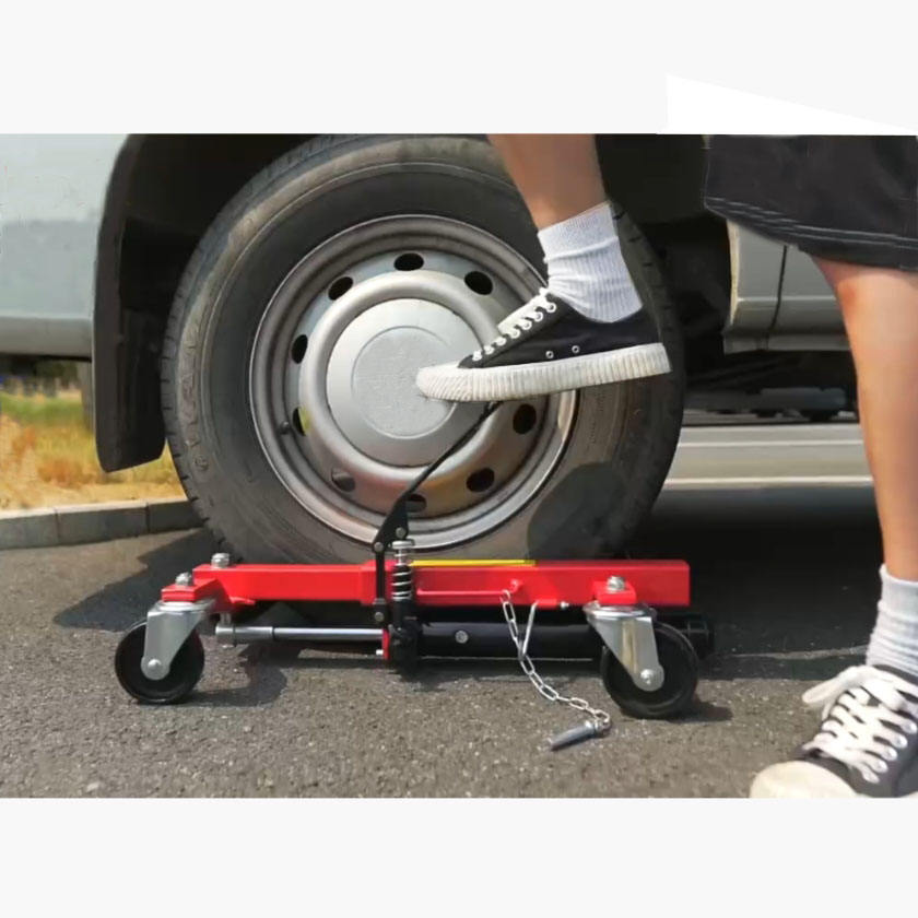 Heavy Duty Go Jack - Car Wheel Dolly 12'' with Rack