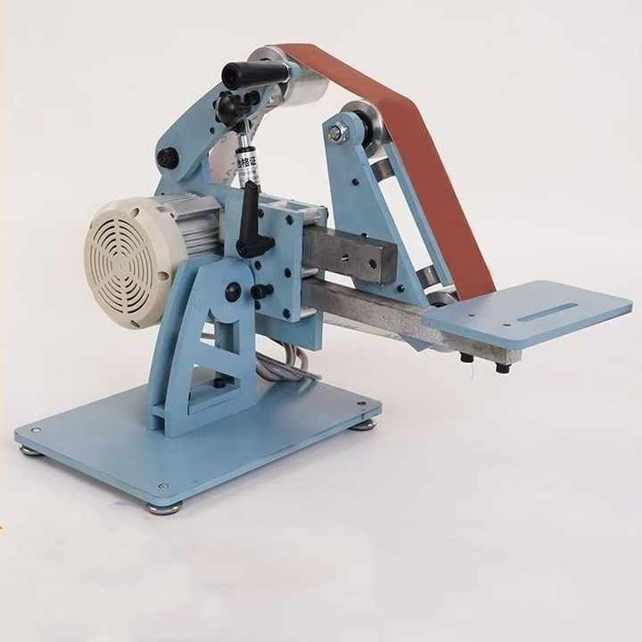 750w Desktop Small Metal Belt Sander Horizontal Industrial Metal Sander ...