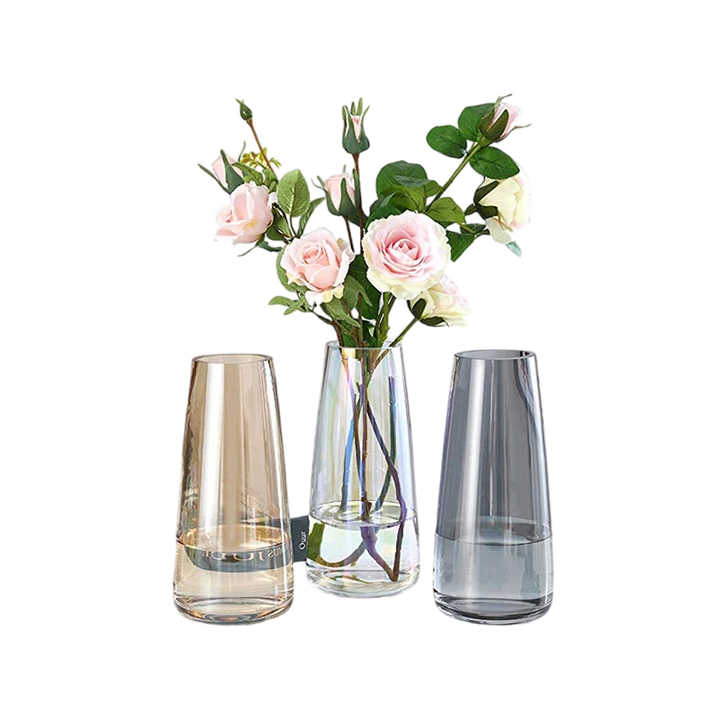 Nordic Glass Flower Vases Modern Table Glass Vase Home Decorative ...