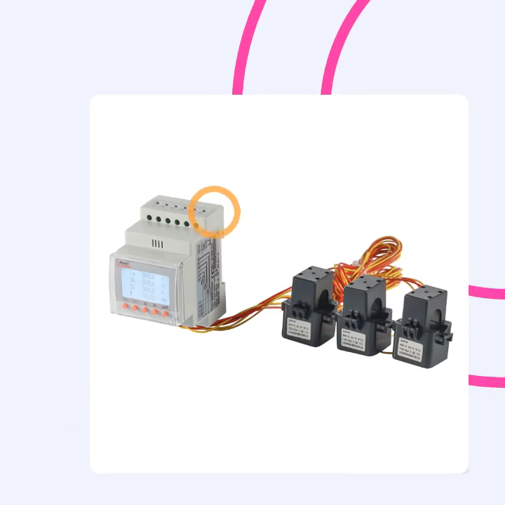 ACR10R-D16TE Bidirectional Single Phase 120A Via CT Input Reflux Monitoring Energy Meter ...