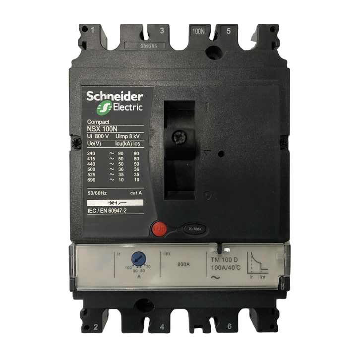 Schneider NSX100N 3P 100A Circuit Breaker - Reliable Control