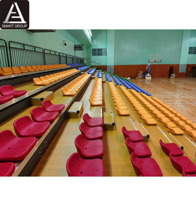 Retractable Gym Bleacher System/ Retractable Tribune / Indoor ...