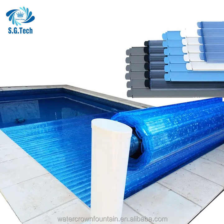 Above Ground Pool Cover System Automatic Rigid PC Slated Safety ...