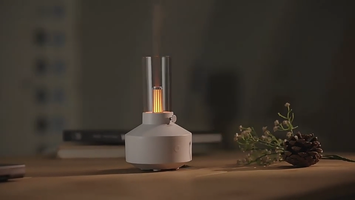 Modern Retro Mini Aroma Diffuser with LED Night Light 150ml Air ...