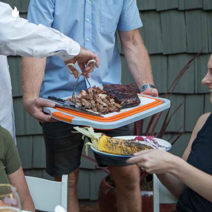 Collapsible BBQ Prep Tub - Efficient Meal Prep & Storage