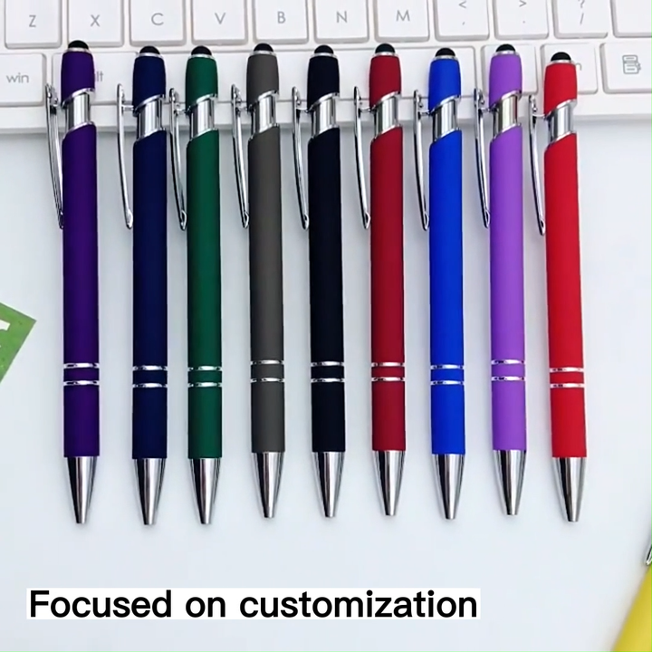 Mega 2 in 1 Metal Aluminum Stylus Ballpoint Pen - Customizable