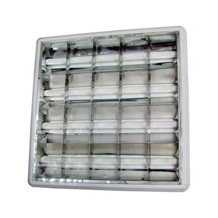 T8 4x18w Fluorescent Louver Office Recessed Grill 600x600mm