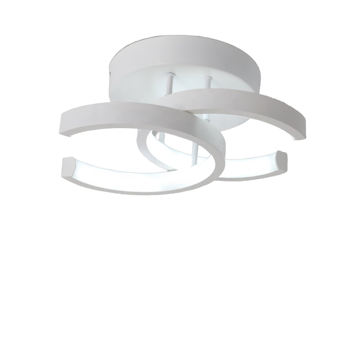 Modern 18W White LED Ceiling Light New Design European Style Iron Lamp ...