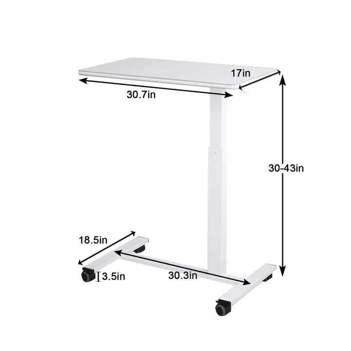 Adjustable Rolling Pneumatic Hydraulic Lift Laptop Desk