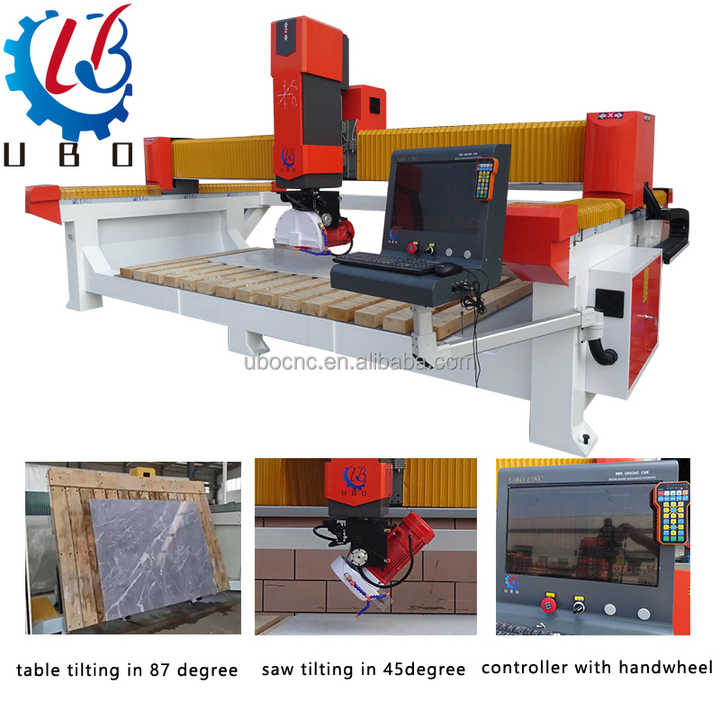 UBO Wholesaler 4 Axis Bridge Saw Cutting Machine Cnc Router with Wood ...