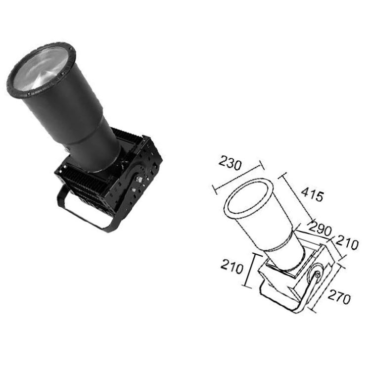 200W Searchlight Powerful Multifunction Patrol Guard Night Emergency ...