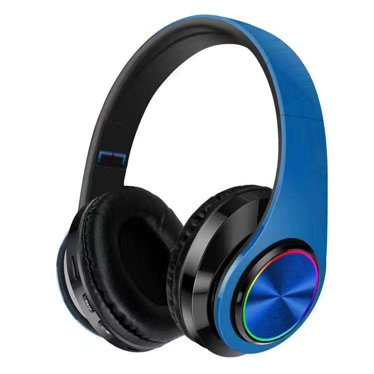 B39 Portable Wireless Headphones Foldable Headset Microphone Luminous ...