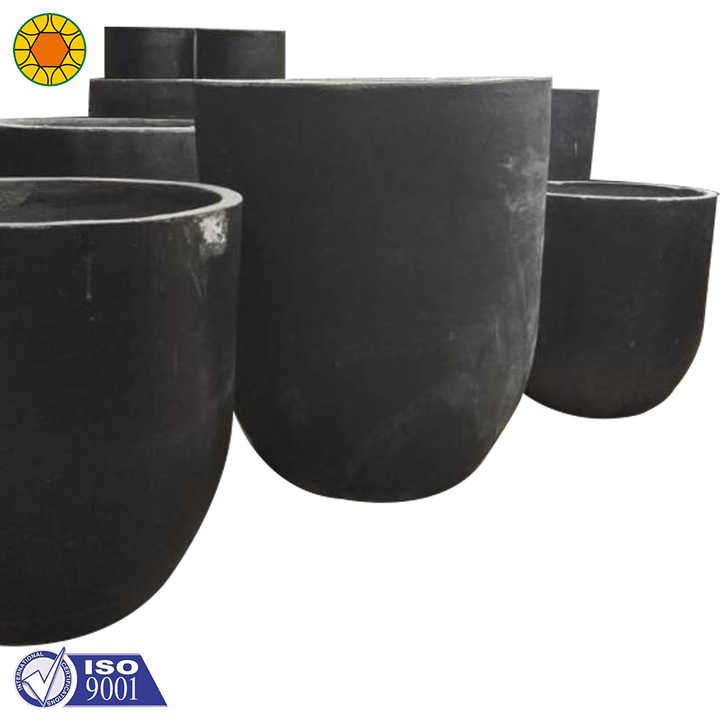 Customized Graphite Coated Crucible 20KG 50KG for Aluminum Melting ...