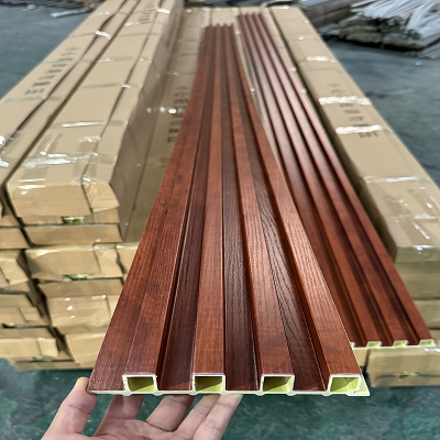 Modern WPC Wall Panel Interior Multi Slot Grille Wall Panel Wood Plastic Composite Decorative ...