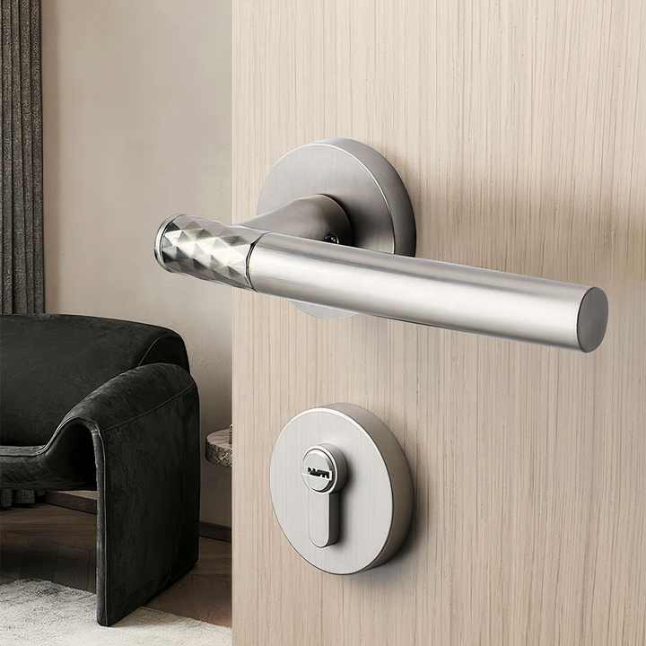 FILTA Patented Factory Interior Door Handle Modern Nickel Zinc Wood ...
