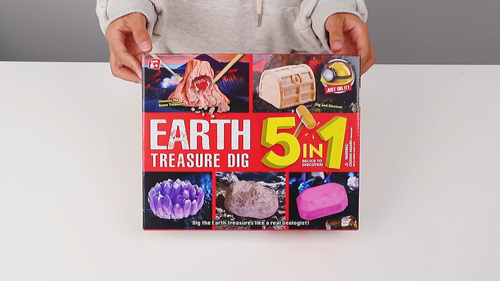5 in 1 Earth Treasure Dig Kit - Educational Fun for Kids