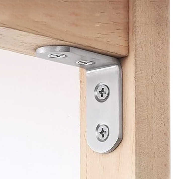 Stainless Steel 304 L-Shaped Corner Bracket Hinge Furniture Joint ...