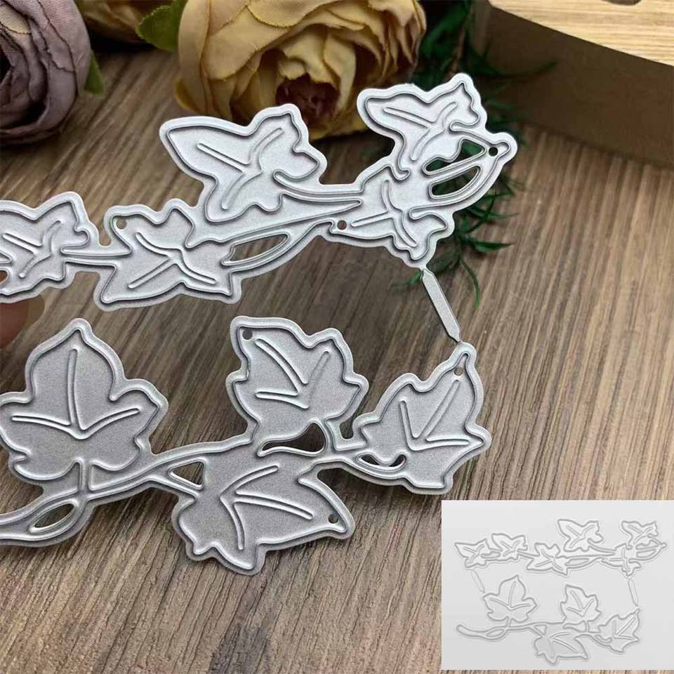 Maple Leaf Cutting Die Carbon Steel Scrapbooking Die Hardware Etched ...