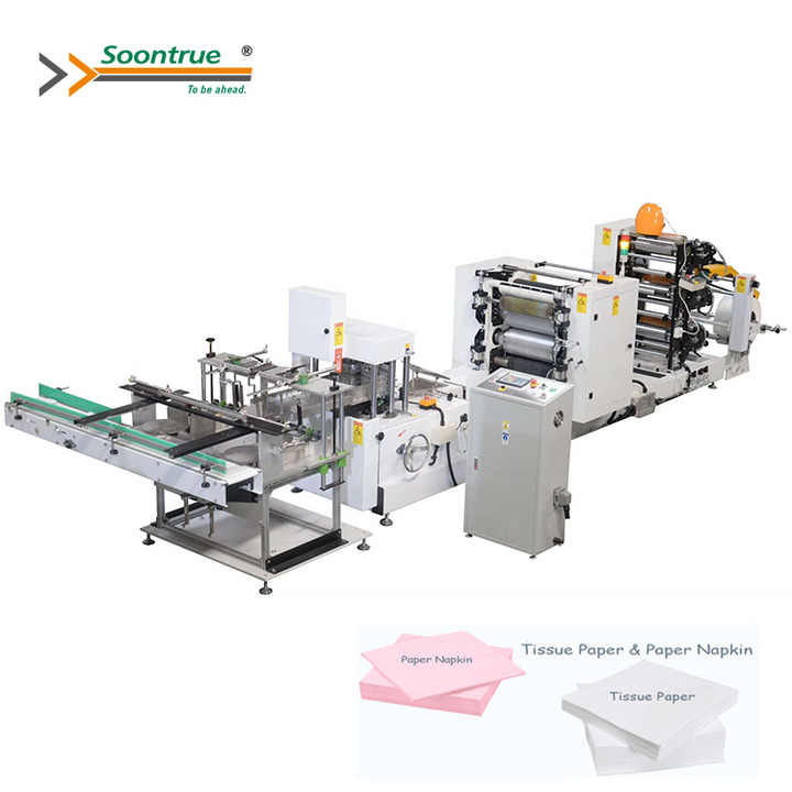 Soontrue Napkin Folding Machine - 500-550pcs/min Capacity
