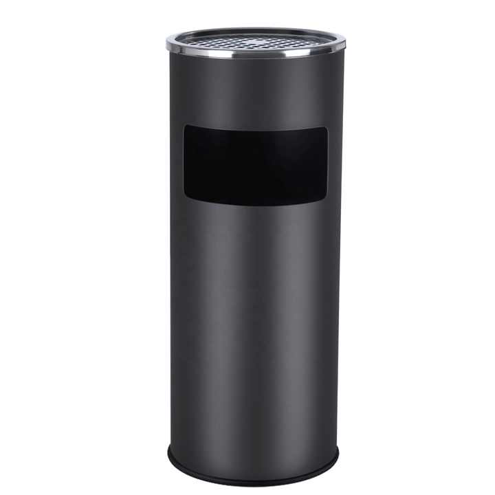 SONGMICS Small Standing Ashtray - Stainless Steel Cigarette Bin