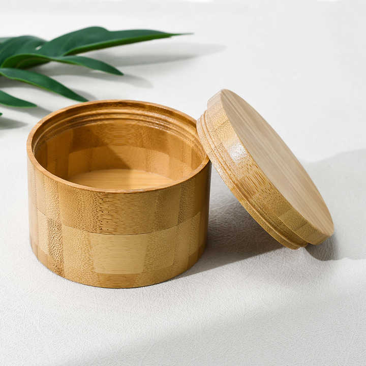 Large Size Full Bamboo Storage Container Custom Logo 200g 250g 300g ...