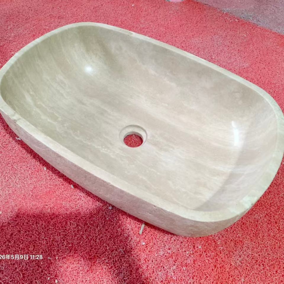 Natural Modern Travertine Marble Stone Rectangle Shape Polished ...