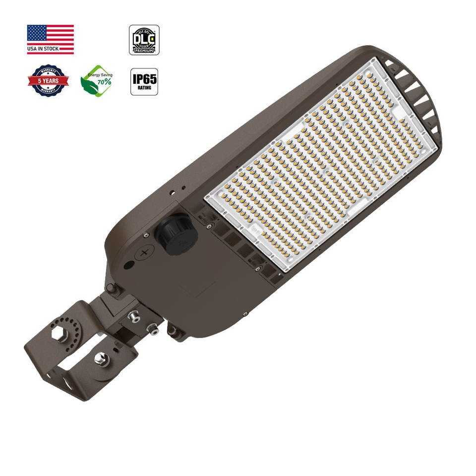 Brown LED Shoebox Street Light 300W Commercial Grade IP66 Waterproof ...