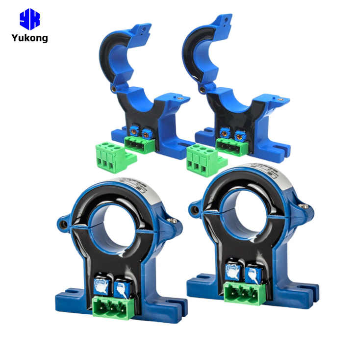 Hall Current Sensor AC DC 0-50-1500A Input 4-20mA 0-5V 0-10V RS485 Output Open Loop Split Core ...