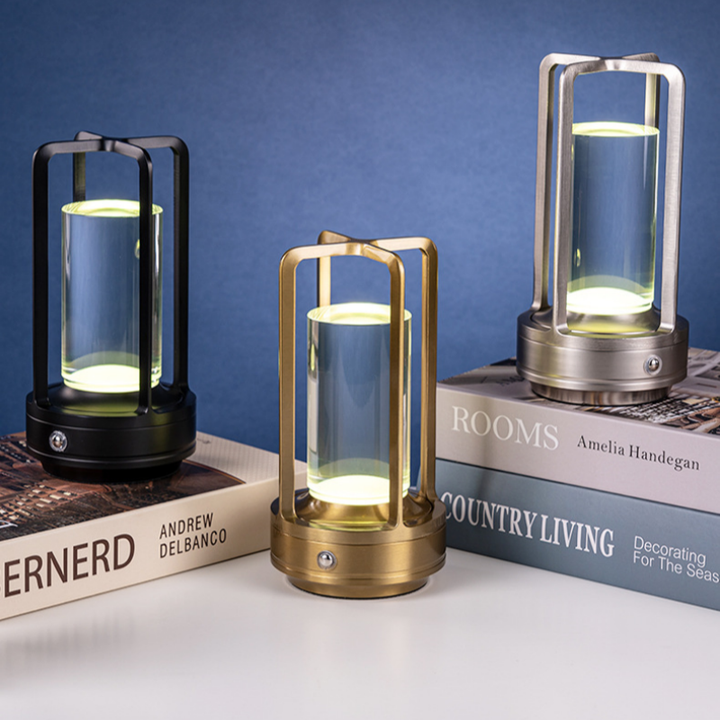 Modern Dimmable Cordless LED Table Lamp - Rechargeable Indoor Lighting