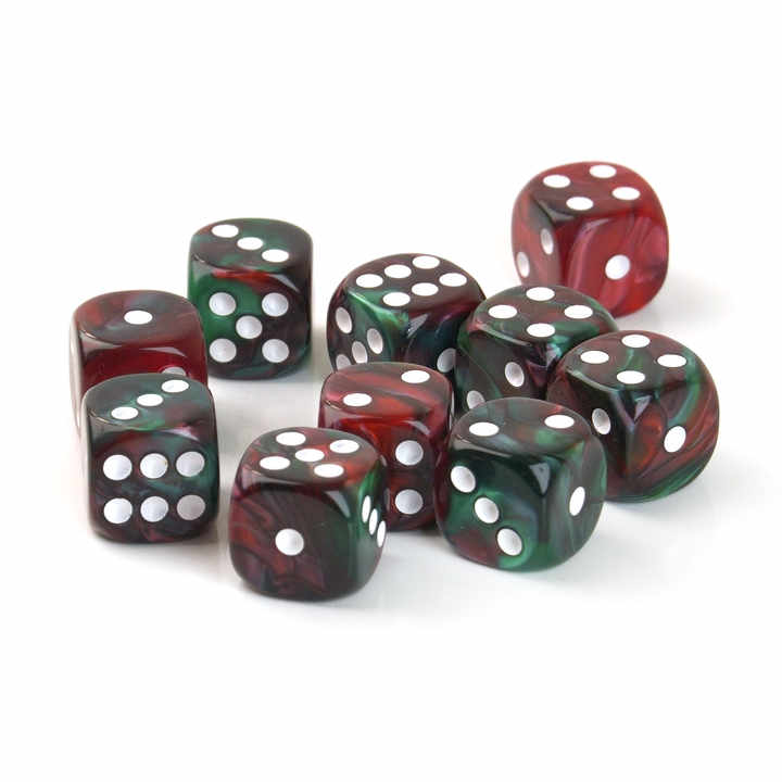 High Quality Two-Color Acrylic D6 Dice 12mm Standard Mini for Game ...
