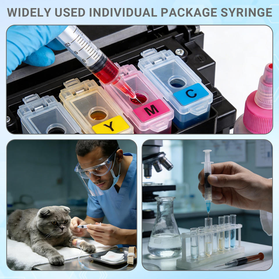 Veterinary Syringe with Needle Stainless Steel Tube Disposable Safety ...